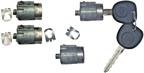 For Chevy Express Van 96-00 OEM Set of 4 Door Lock Cylinders Keyed ...
