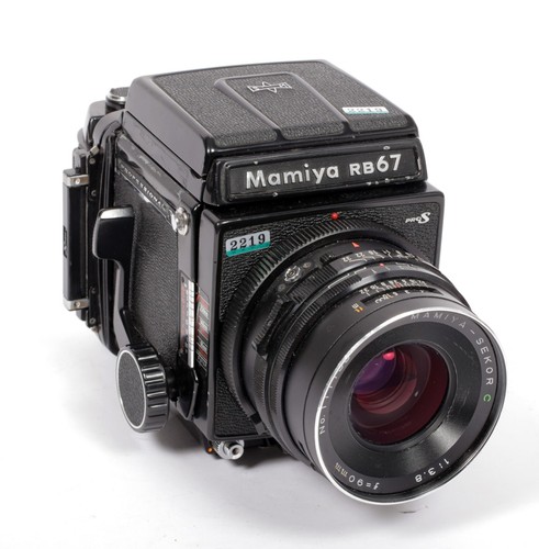 Mamiya RB67 Pro S 6X7 medium format camera w/ 90mm F3.8 + lenses + WLF ...