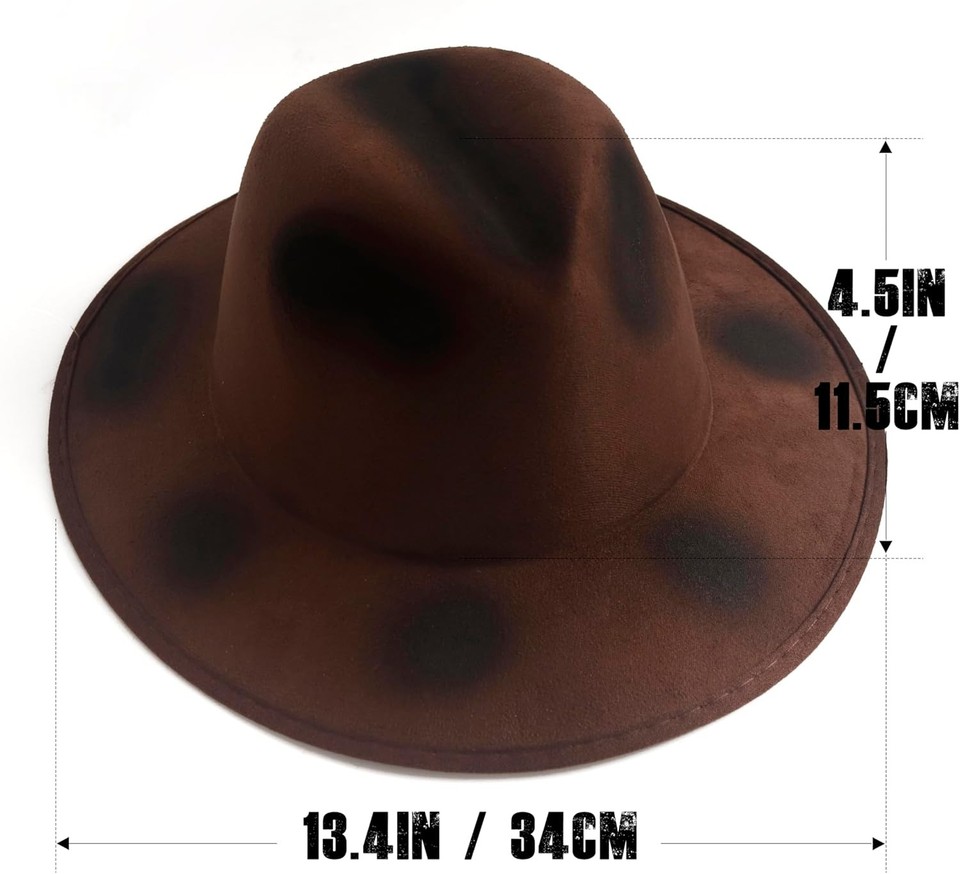 Brown Halloween Scary Killer Hat Horror Movie Evil Devil Costume | eBay