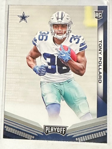 Tony Pollard 2019 Playoff Rookie Card RC #236 Dallas Cowboys | eBay