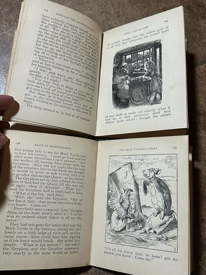 Antique 1895 & 1897 Henry Altemus Alice’s Adventures In Wonderland ...