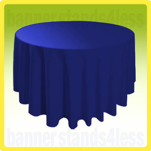 120" ROYAL BLUE Round Table Cover Tablecloth Wedding Banquet Event ...