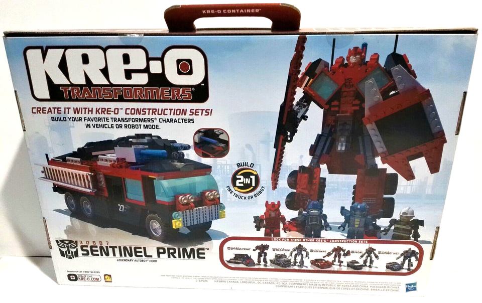 HASBRO KRE-O CREATE IT TRANSFORMERS: 30687 SENTINEL PRIME FIRE TRUCK ...