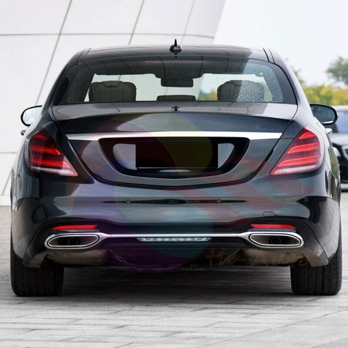 3PCS Chrome Rear Bumper Molding Trims For Mercedes W222 S-Class 4Matic ...