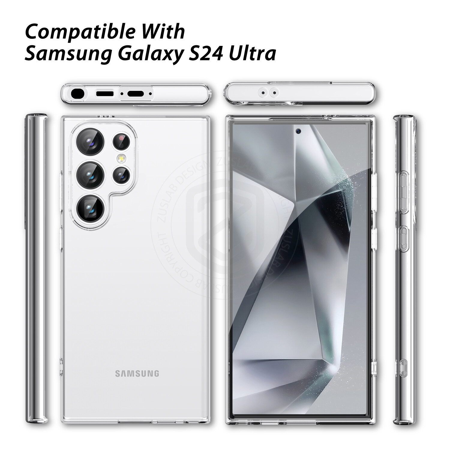 For Samsung Galaxy S24 / Plus / Ultra / FE Slim Soft Lightweight Clear ...