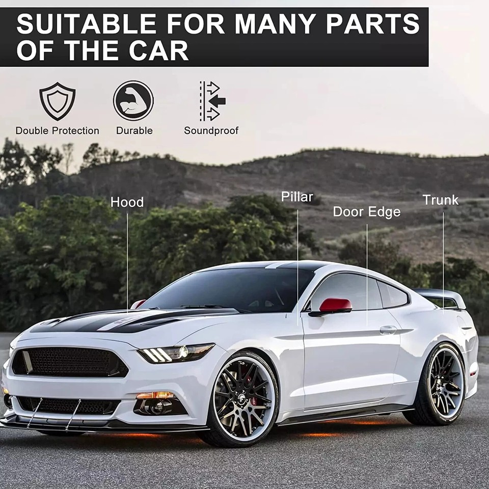 8M Car Door Seal Strip with Top Bulb U Shape for Car Bus Pickup Camper ...