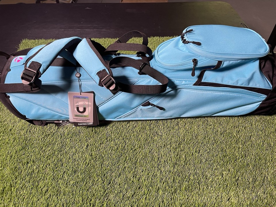 Taylormade Flextech Carry Stand Bag - Miami Blue | eBay
