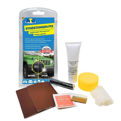 ® Car Bumper Repair Kit Black - Plastic Bumper Scratch Repair Kit - Dye ...