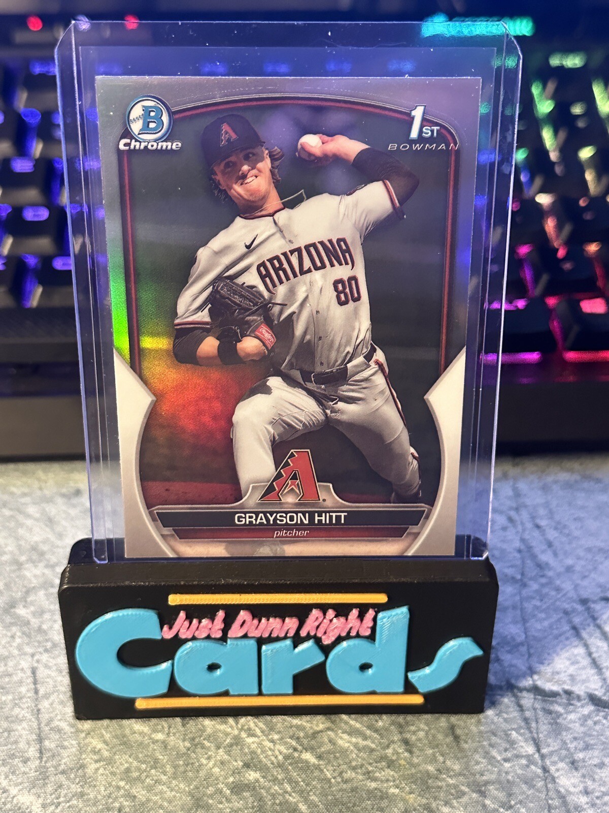 2023 Bowman Chrome Draft Grayson Hitt 1st Refractor Arizona ...