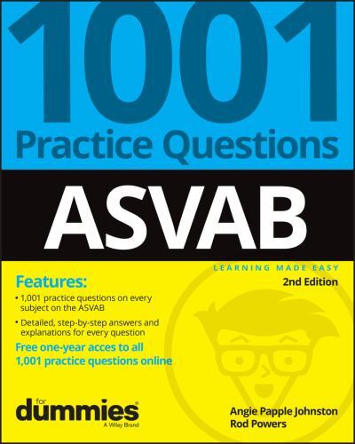 ASVAB: 1001 Practice Questions For Dummies [+ Online Practice] [For ...