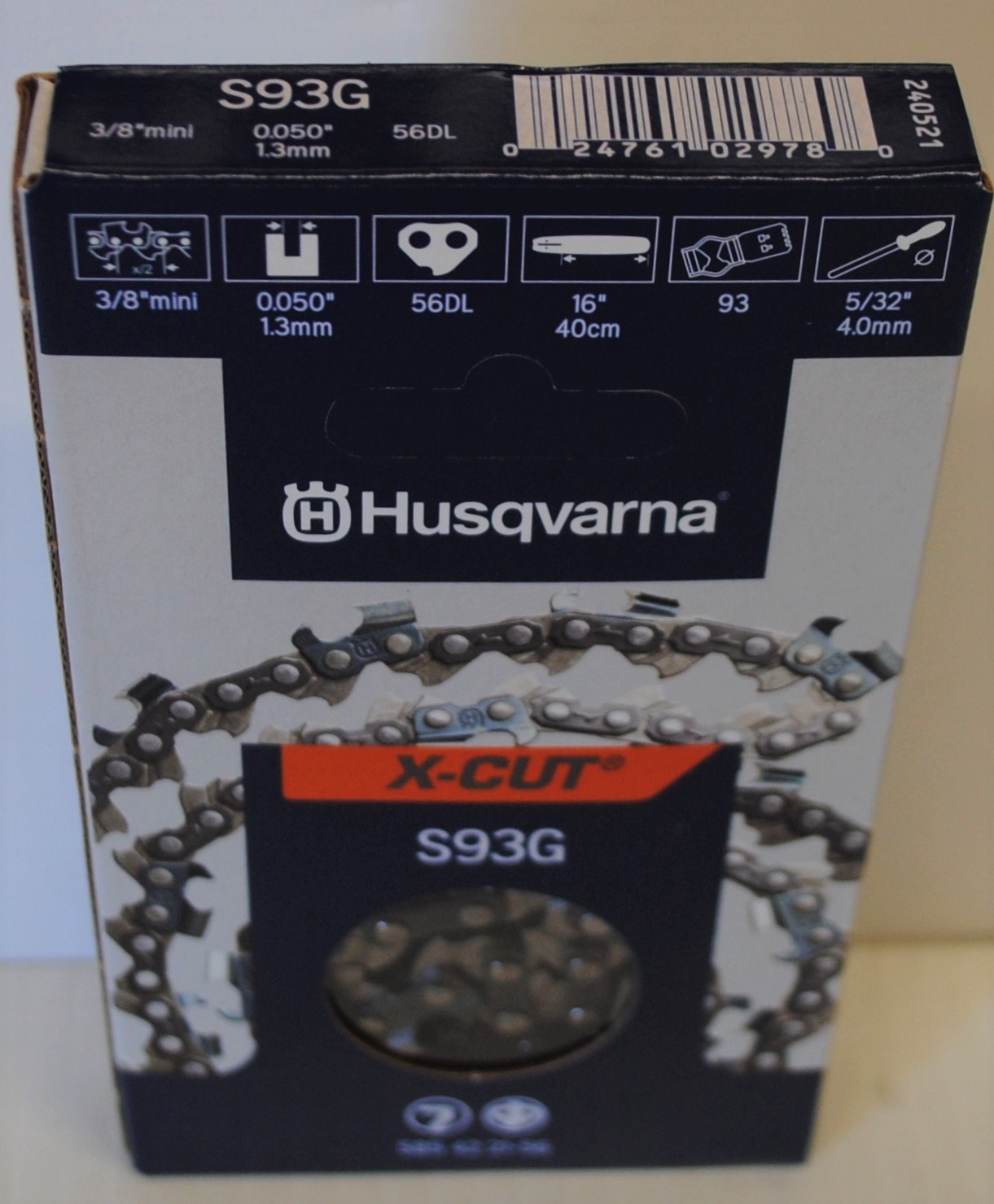 Genuine OEM Husqvarna Chain 576936556 new # is 585422156 H37-056 3/8 ...