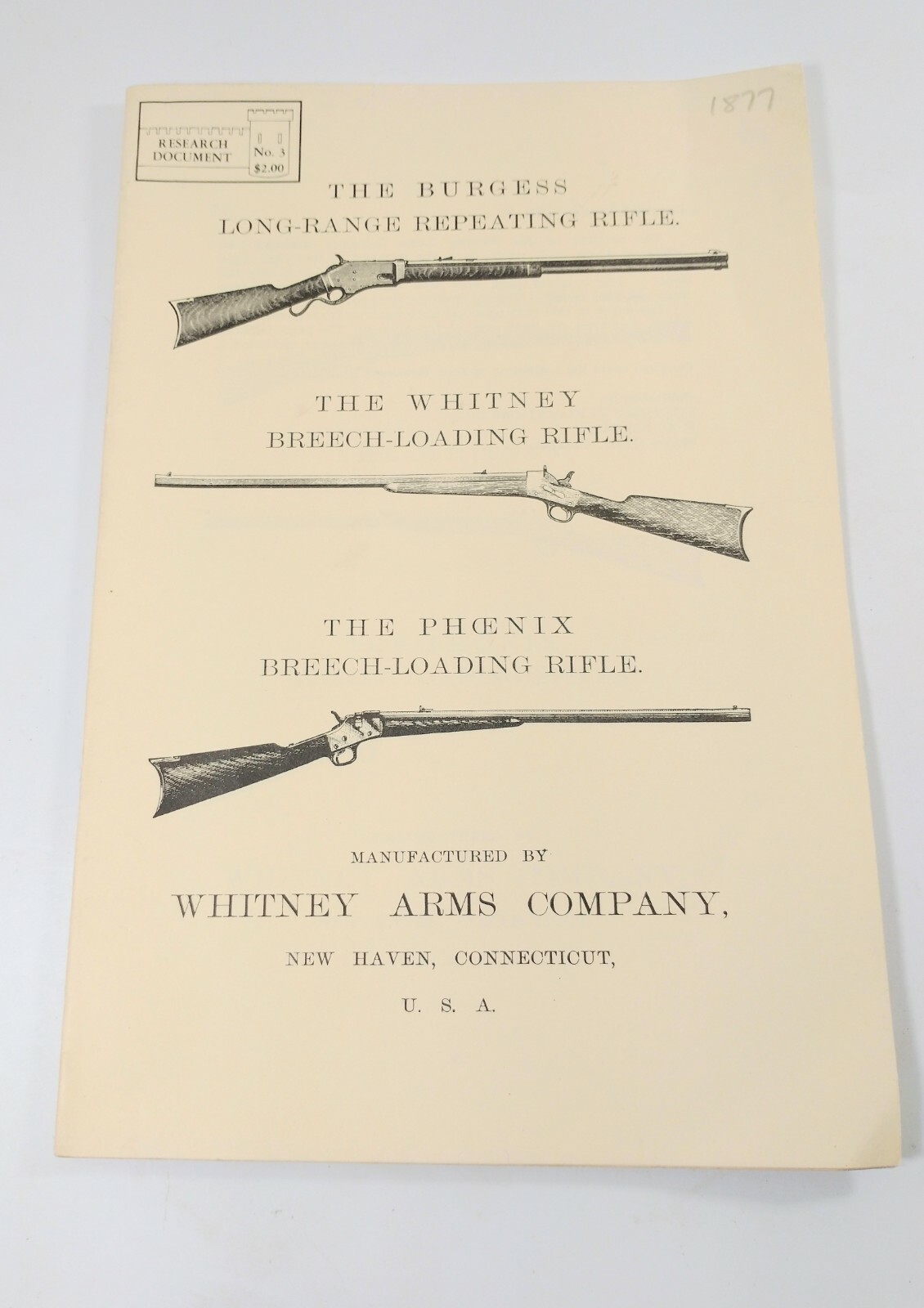 THE BURGESS LONG RANGE REPEATING RIFLE MODEL - 1878 Whitney Arms ...