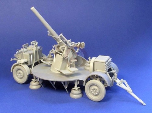 Resicast 1/35 QF 3inch 20cwt British AA Gun WWI / WWII on Mk.II ...