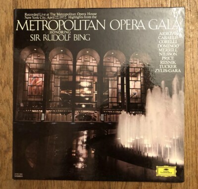 METROPOLITAN OPERA GALA HONORING SIR RUDOLF BING 2530 260 STEREO | eBay