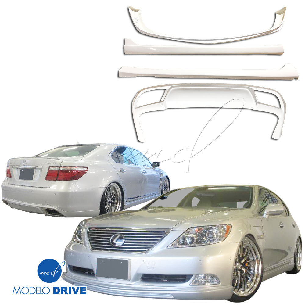 FRP WAL Body Kit 4pc (short wheelbase) For Lexus LS460 07-09 ...
