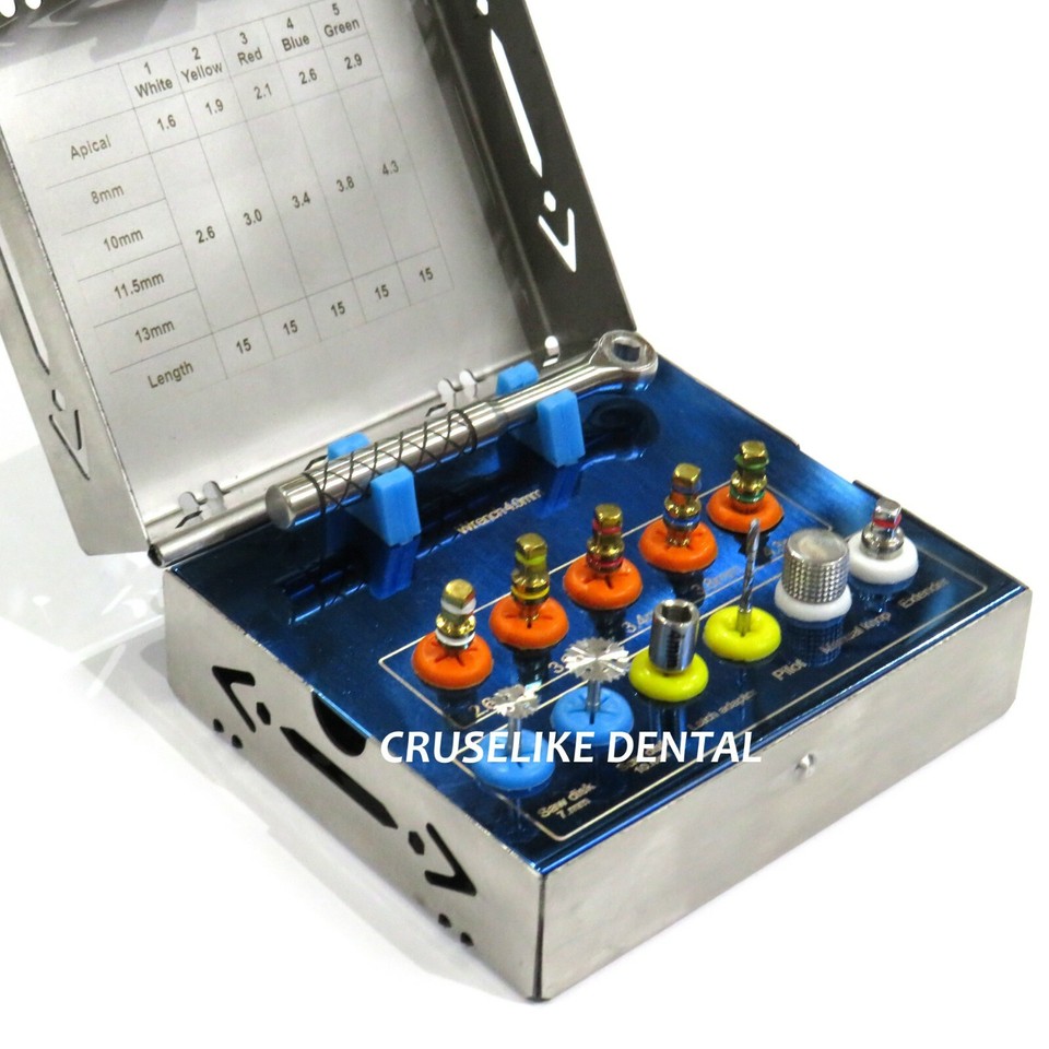 Dental Bone Expander Expansion Sinus Lift Kit Trephine Burs Drills ...