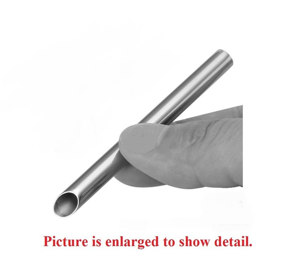 8 Gauge 3" 45 Degree STERILIZED Surgical Steel Needle Receiving Tube ...