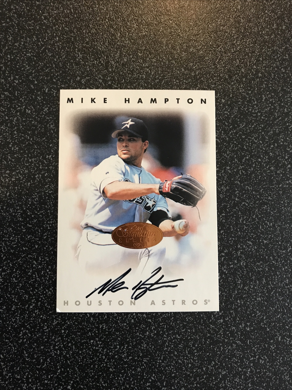 1996 Leaf Signature Series Mike Hampton Auto Autograph Houston Astros ...