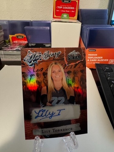 Lily Torrence 2024 Leaf Metal Women Of Sports Orange Auto 1/1 RC Holy ...