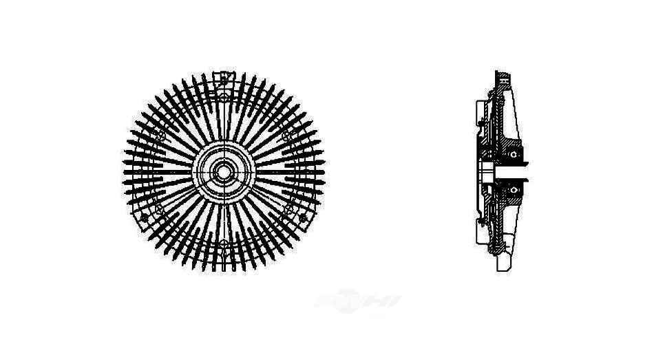 Engine Cooling Fan Clutch-FI Behr Hella Service fits 1984 Mercedes 190D ...