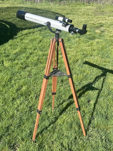Vintage Bushnell Sky Chief Telescope with Wooden Tripod – Model 78-4014 ...