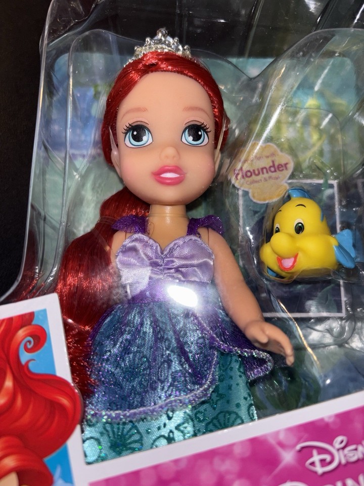2016 My First Disney Princess Petite Ariel 6" Doll & Flounder The ...