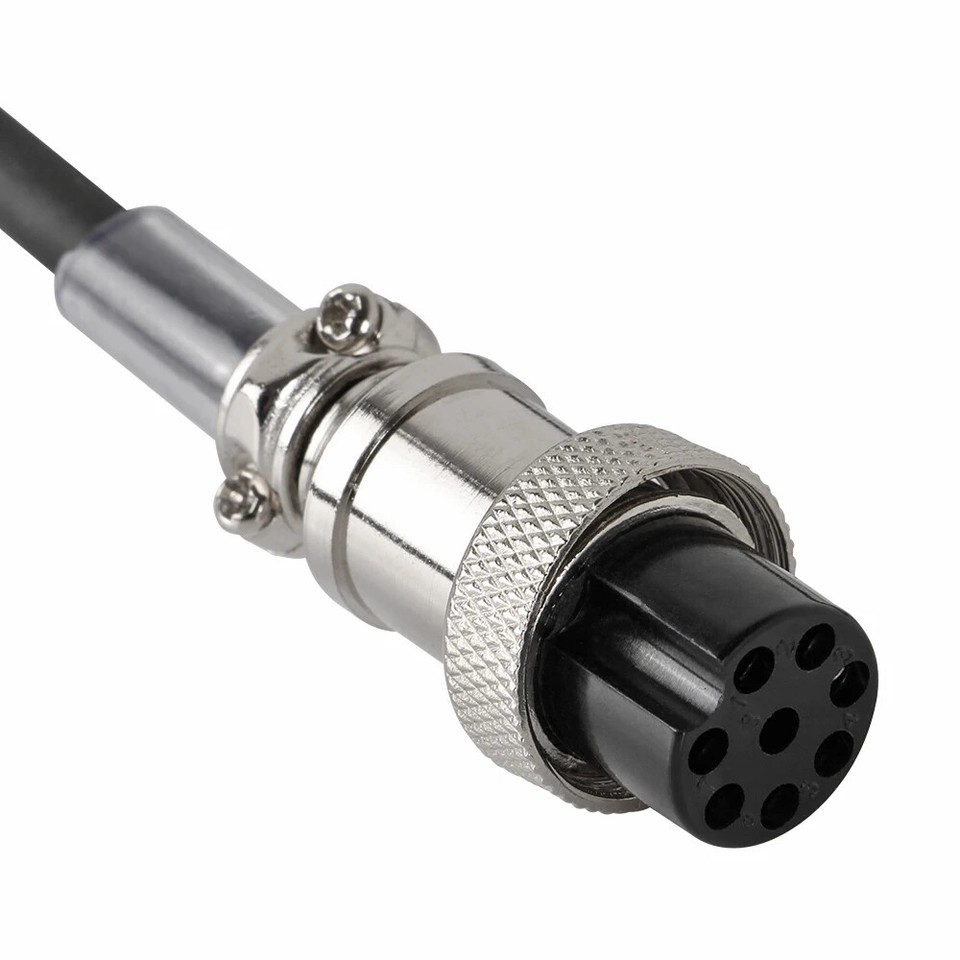 8 Pin Mic Cable Male to Female Cord Coiled Extension FOR YAESU ICOM ...