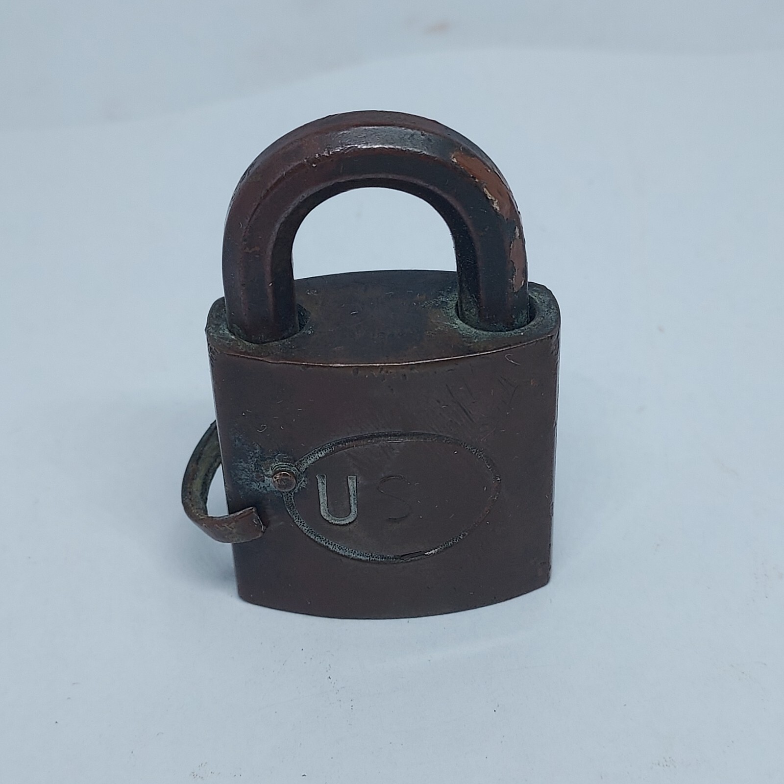 "USN" NAVY CORBIN BRASS PADLOCK P 801 W/ KEY, OLD VINTAGE United States ...