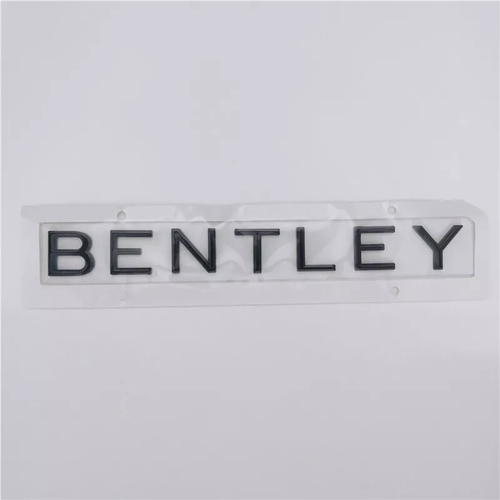 1x Bentley Continental GT Badge Script Emblem Rear Gloss Black Emblem ...