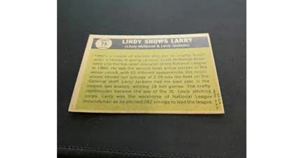1961 Topps #75 Lindy shows Larry | eBay