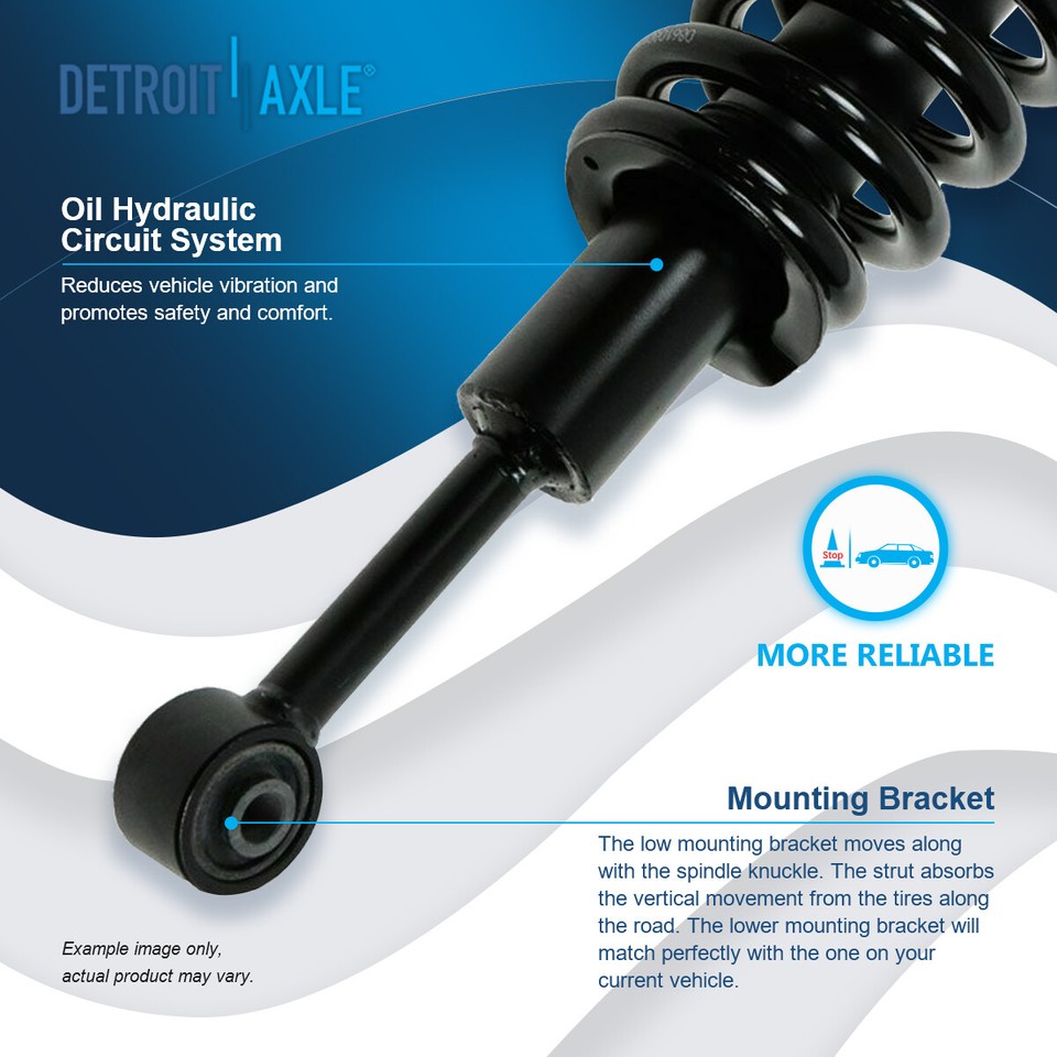 4WD Front Strut w/Coil Spring + Rear Shock Absorber for 2005-2015 ...