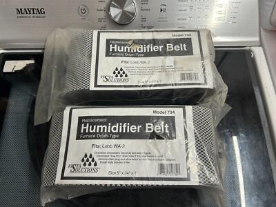 2-pack lot Vista Solutions 734 Lobb WA-2 FOAM Drum HUMIDIFIER BELT 5" x ...