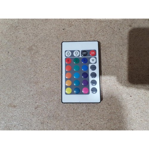 Black & White Remote Control Wireless Compact Infrared 24-key for RGB ...