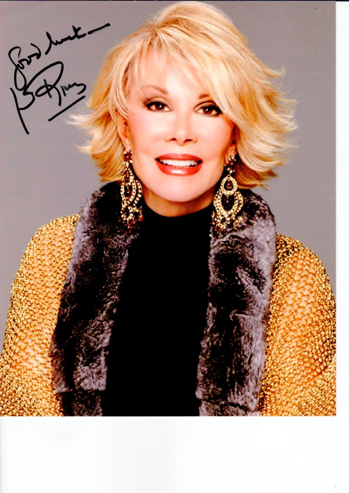 Joan Rivers Signed 8x10 AUTO Autographed Photo Photograph Actress ...