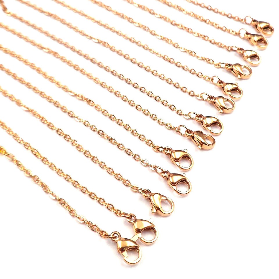 Silver/Gold Wholesale In Bulk Lots Stainless Steel Rolo Oval Link Chain ...