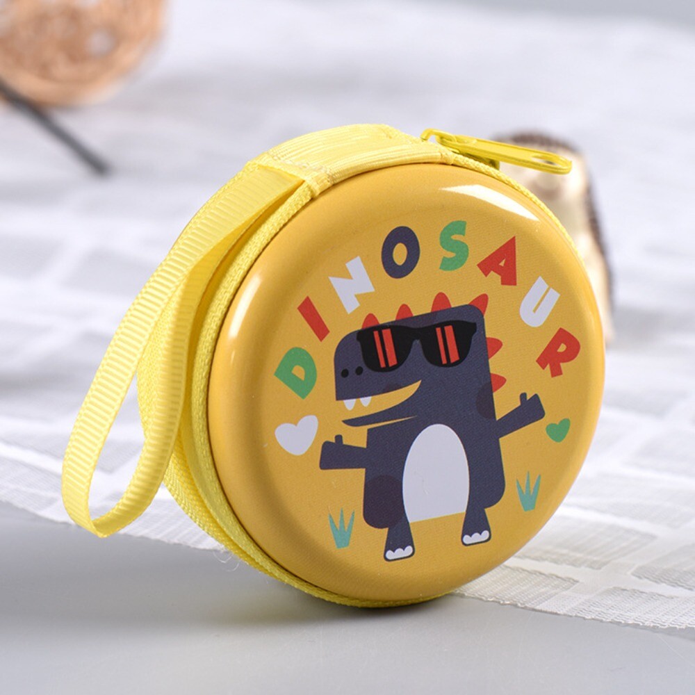 Metal Coin Round Purse Round Shape Mini Bag Creativity Earphone Box ...