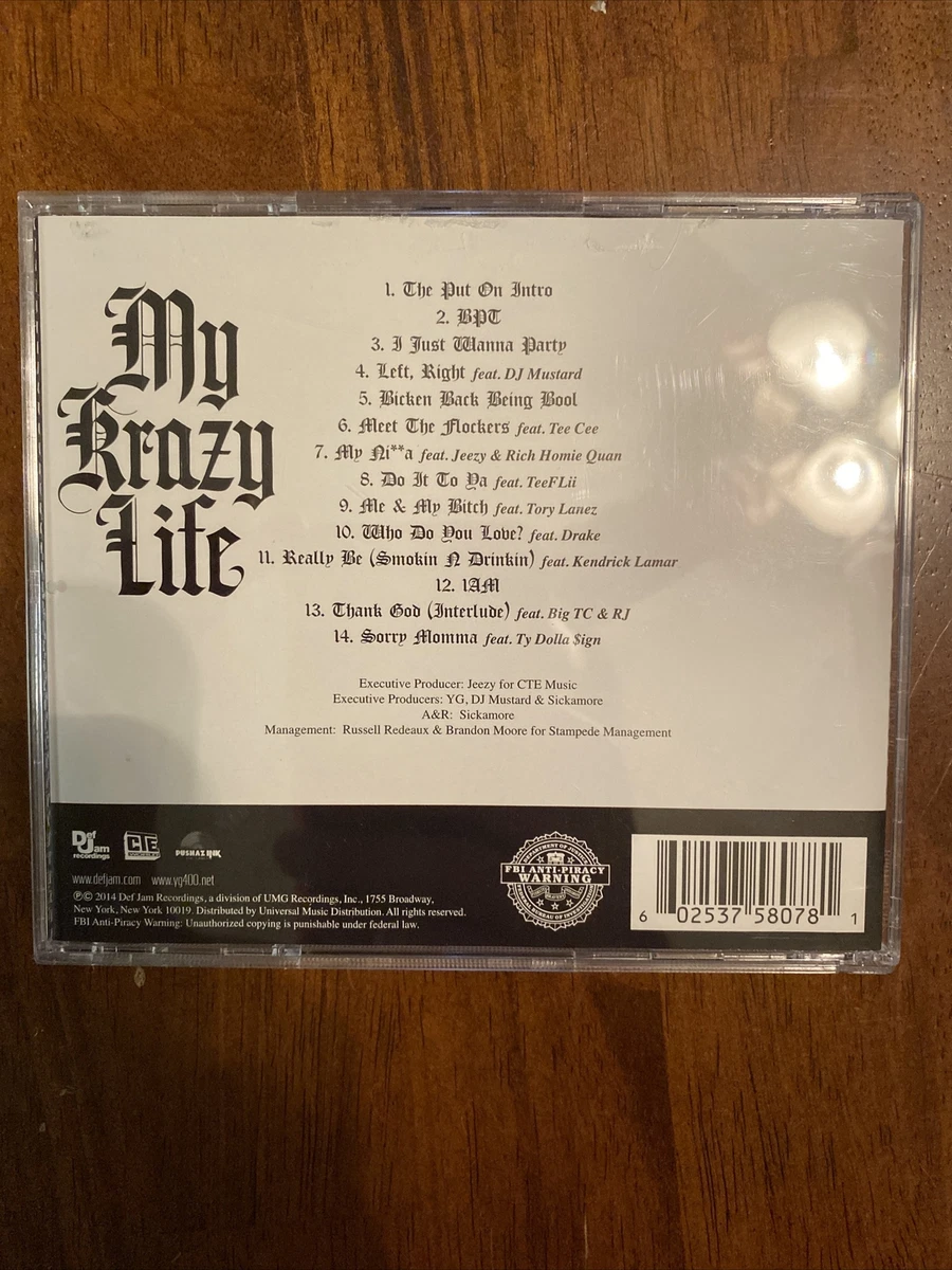 Yg My Krazy Life Tracklist