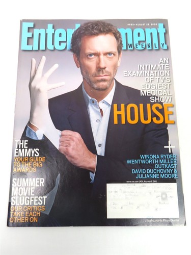 Entertainment Weekly Magazine August 25 2006 House Gregory House Hugh ...