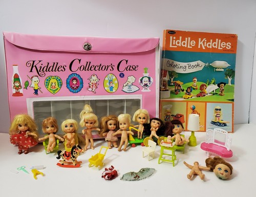 Liddle Kiddles Collector's Case Pink with Dolls Furniture Coloring Book ...