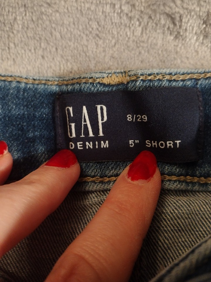 Gap Women’s 8/29 5" Shorts Blue Jeans Distressed Denim Shorts | eBay