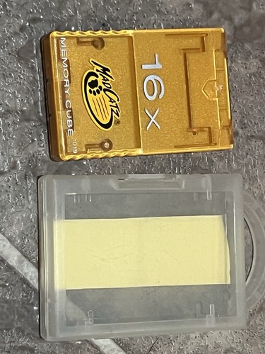 Nintendo Gamecube Memory Card 16x Memory Mad Catz Yellow | eBay