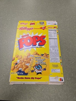 Vintage Kellogg’s Corn Pops Cartoon Network Promo Box 15oz. | eBay