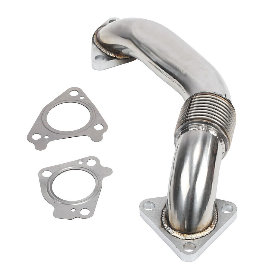 Exhaust Passenger Side Up-pipe For 2001-2016 LB7 LLY LBZ LMM LML 6.6L ...