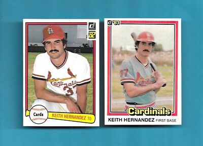 BOTH CARDS! 1981/82 Donruss Cards # 67/278 KEITH HERNANDEZ ST. LOUIS ...