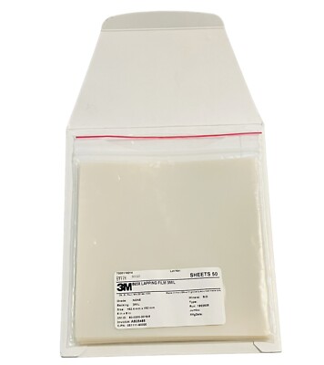 3M Lapping Film 865X, Sheet, 6 in x 6 in, 50 pcs Open Box New | eBay