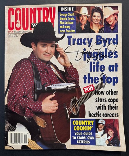 April 2 1996 Country Weekly Tracy Byrd Signed Autographed Magazine ...