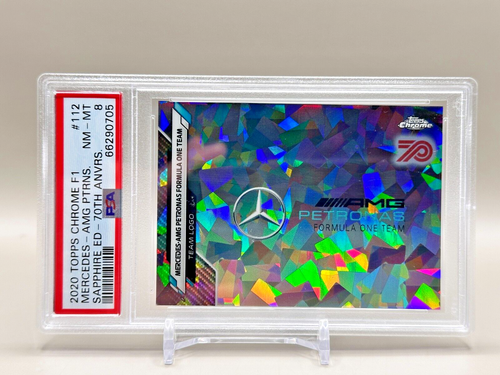 2020 Topps Chrome F1 Sapphire #112 Mercedes Benz Team Logo 70th PSA 8 ...