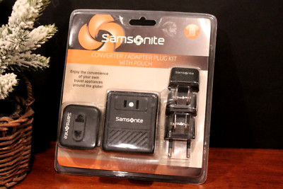 Samsonite International Converter Adapter Plug Kit with Pouch | eBay