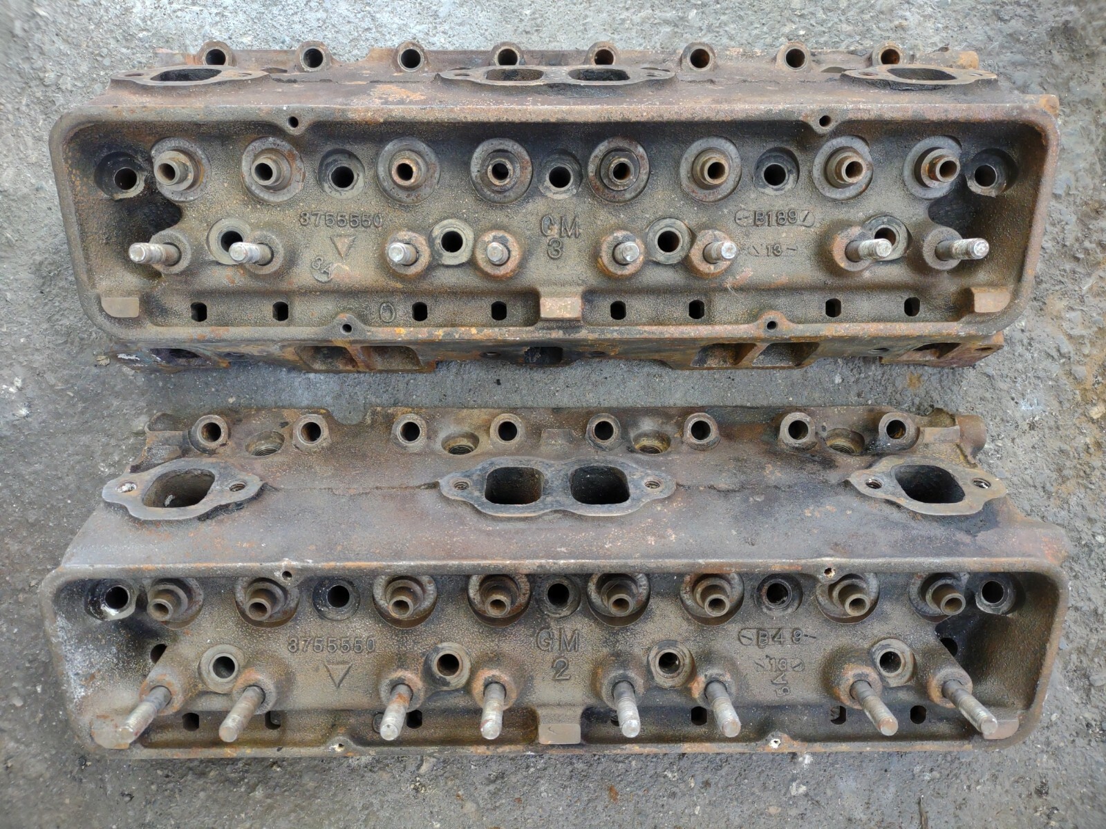 1959 Chevrolet Chevy Corvette Impala 283 Heads 3755550 550 B-4-9 B-18-9 ...