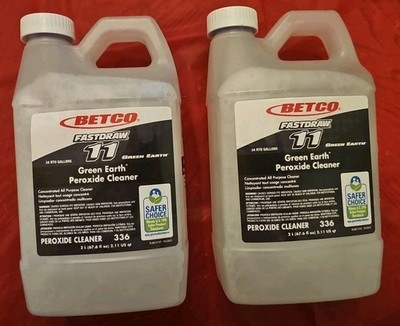 2 Bottles BETCO 336 FASTDRAW 11 Green Earth Peroxide Cleaner 2L (2 ...
